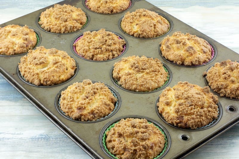 Baked Breakfast Cinnamon Muffins Stock Photo - Image of muffin, baked ...