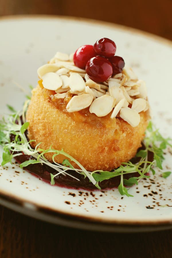 Baked brie appetizer stock image. Image of plated, appetiser - 63564789