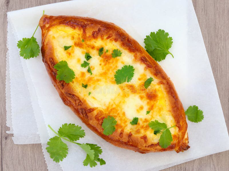 Baked cheese filled bread stock image. Image of breakfast - 286262189