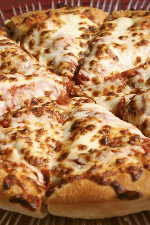 Baked Cheese Pizza - Vertical Stock Image - Image of pizza, sauce ...