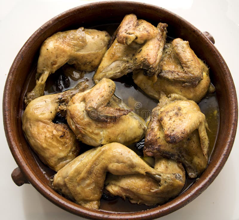 Baked chicken stock photo. Image of oven, baked, thighs - 111390414