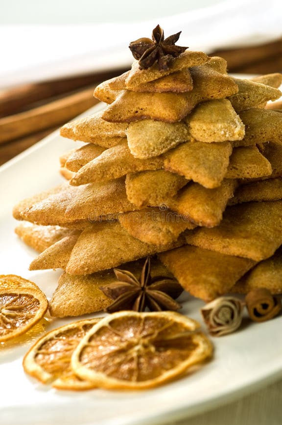 Baked christmas tree stock photo. Image of celebration - 6881522