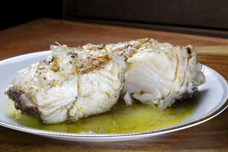 Baked cod stock image. Image of food, cuisine, eating - 60164713