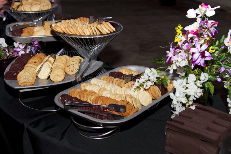Baked Cookies Buffet stock photo. Image of catering, plate - 19830086