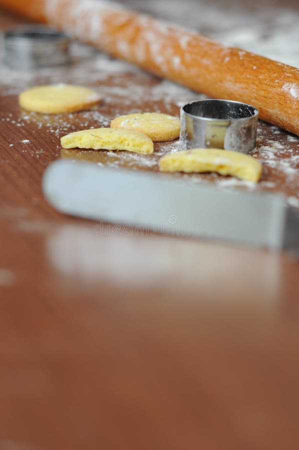 Baked cookies stock photo. Image of flower, perfect, bakary - 61579624