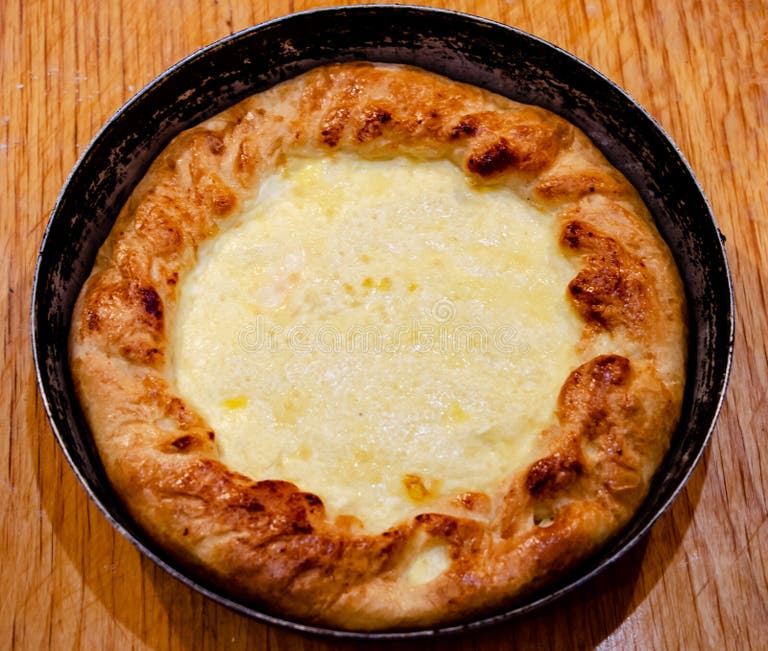 Baked Cottage Cheese, Appetizing Looking Stock Image - Image of cake ...