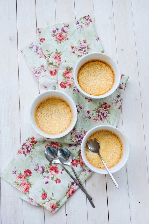 Baked cream dessert stock photo. Image of custard, tasty - 26482092