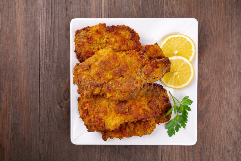 Baked cutlets stock image. Image of meat, loin, fast - 302554827