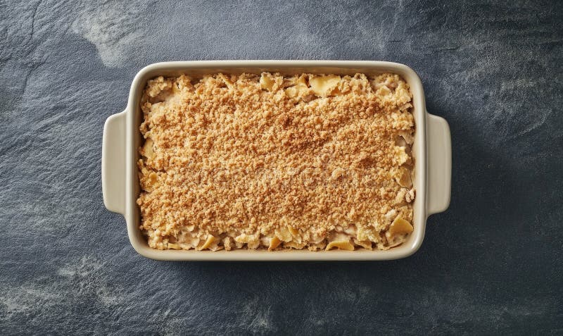 A Baked Dish with a Brown Topping Stock Photo - Image of gourmet, sauce ...