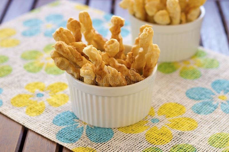 Baked dough snak sticks stock image. Image of party, loaf - 18312207