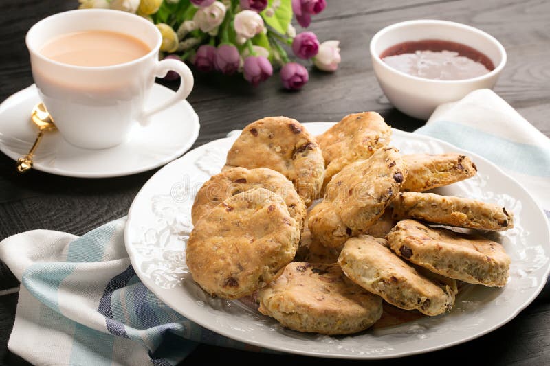 A Cup of English Tea and Biscuits Stock Image - Image of cuppa, drink ...