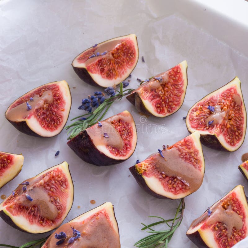 Baked figs with caramel stock photo. Image of figs, baked - 45692354