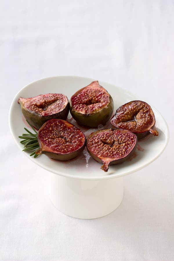 Baked Figs with Sugar Muskovado Stock Image - Image of butter, gourmet ...