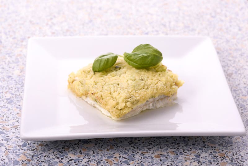 Baked fish stock image. Image of cooked, fillets, nutrition - 65707267