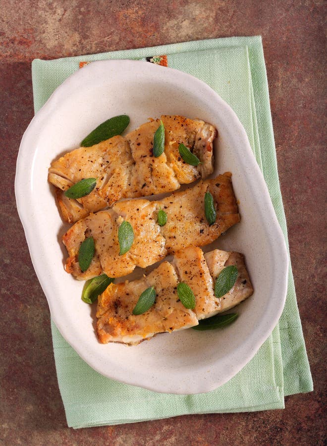 Baked Fish - Pollock Fillet Stock Image - Image of saithe, coalfish ...