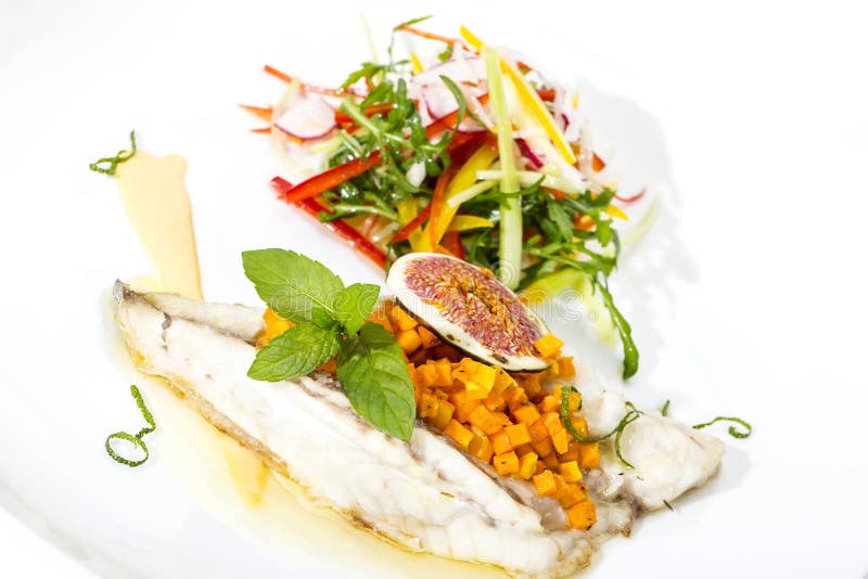 Baked fish stock photo. Image of freshness, grill, macro - 35010752