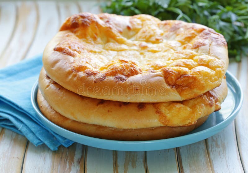 Baked Flat Bread with Cheese Stock Photo - Image of indian, tasty: 56802486