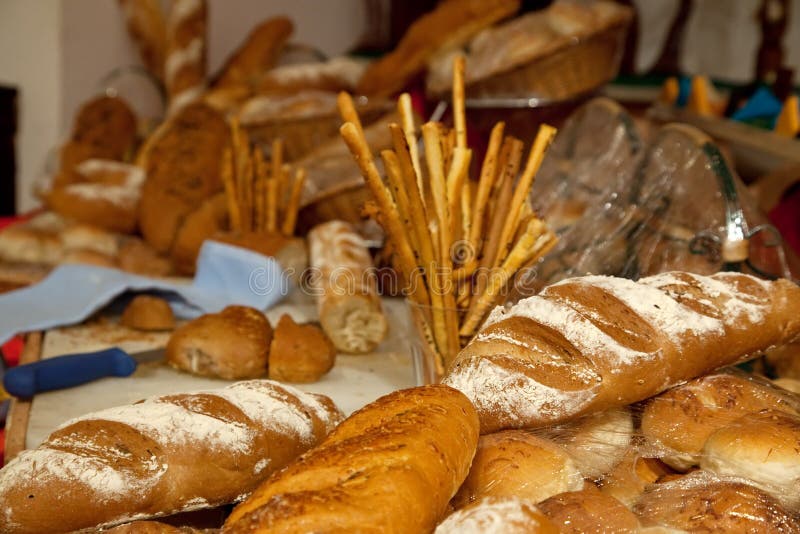 Baked Goods on Table in Buffet Stock Image - Image of appetite, dining ...