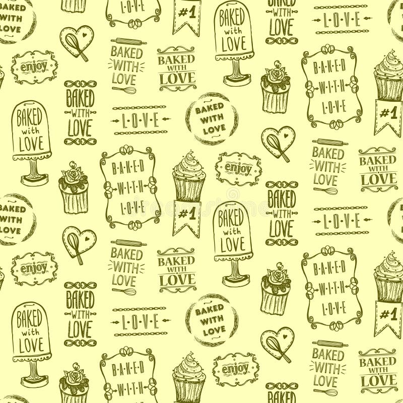 Pastries Lettering Stock Illustrations – 427 Pastries Lettering Stock ...