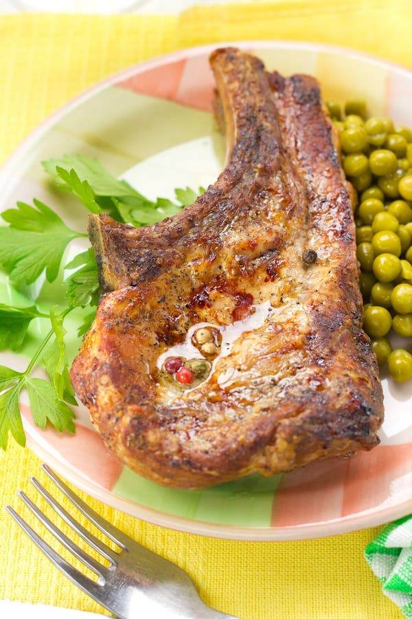 Baked meat stock image. Image of food, closeup, pepper - 27293407