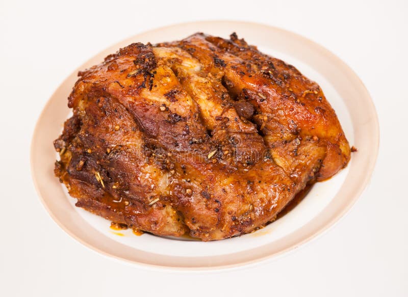 Baked meat stock photo. Image of pork, lunch, barbecue - 33216456