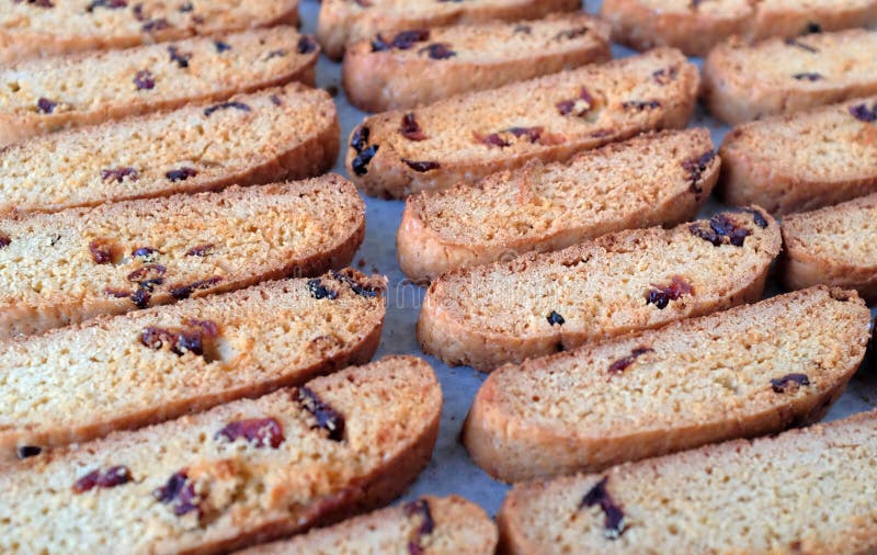 A Display of Baked Cookies, Biscotti Stock Image - Image of meal ...