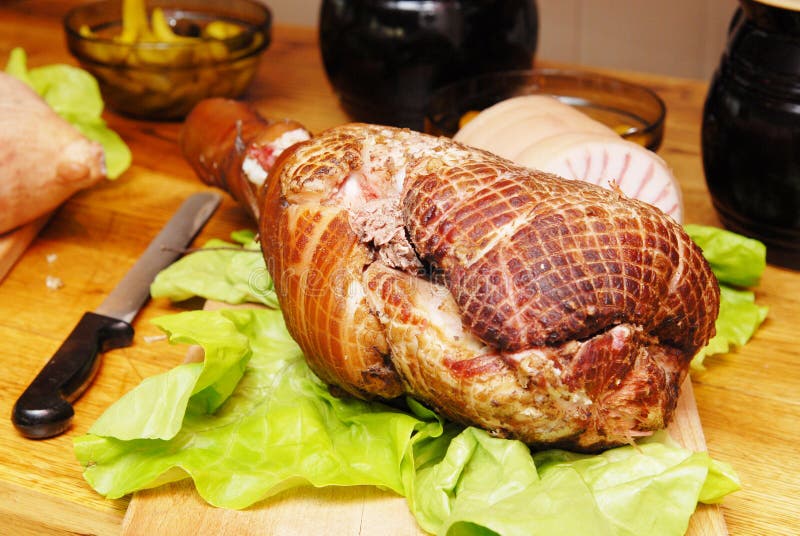 Baked pig stock image. Image of cooking, cuisine, dinner - 48188495