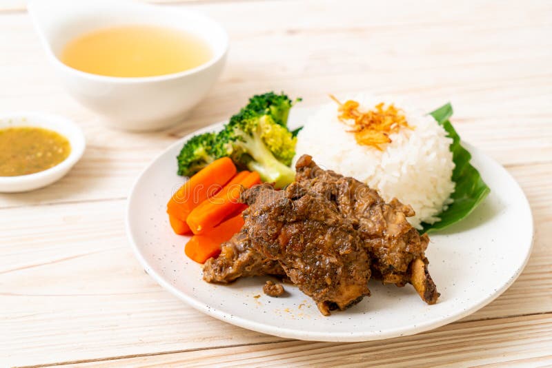 Baked Pork Ribs with Sauce stock image. Image of food - 178262403