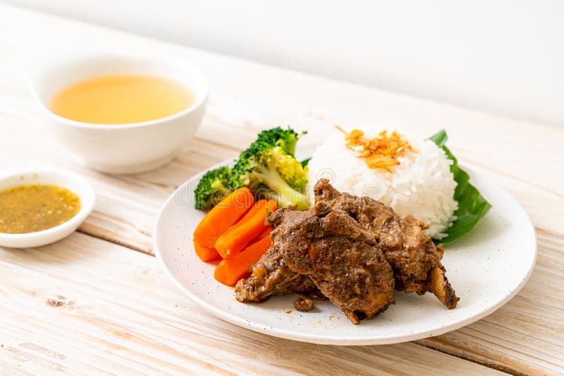 Baked Pork Ribs with Sauce stock photo. Image of roast - 220818546