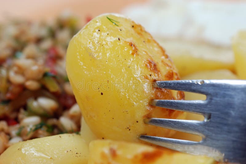 Baked Potato stock image. Image of olive, wheat, potato - 5379189