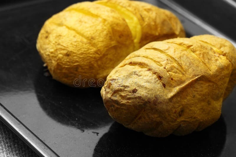 Baked potato stock photo. Image of spud, potato, sliced - 67509416
