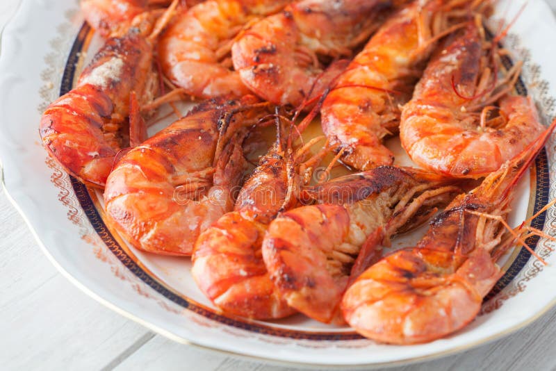 Baked prawn dish stock photo. Image of cuisine, food - 63911612