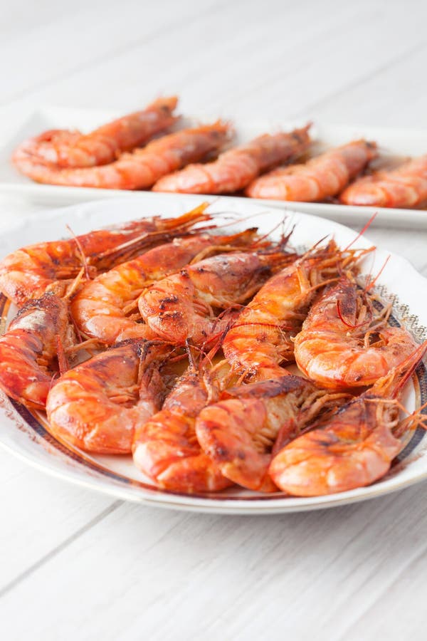 Baked prawn dish stock photo. Image of cuisine, food - 63911612