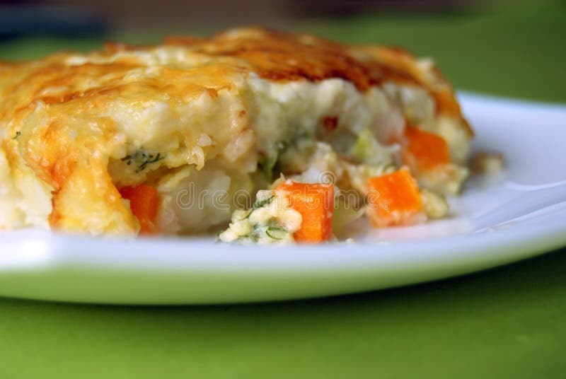 Baked pudding stock image. Image of orange, food, vegetables - 5983897
