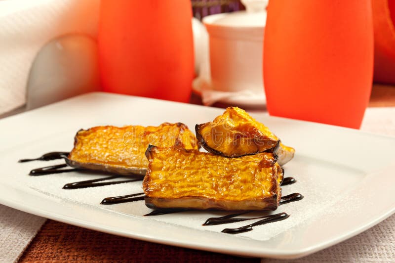 Baked pumpkin stock image. Image of meal, restaurant - 30795475