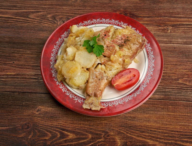 Baked red grouper stock photo. Image of porgy, roasted - 44975378