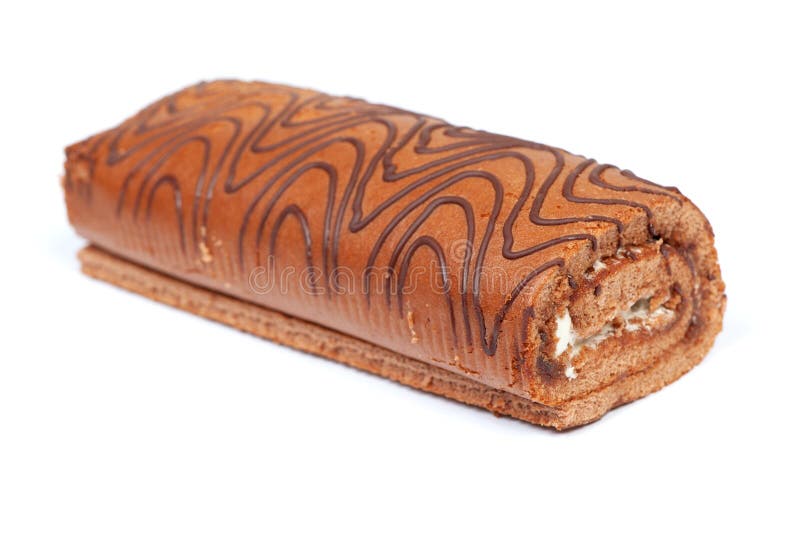 Baked Roll with Cream Filling Stock Image - Image of bakery, white ...