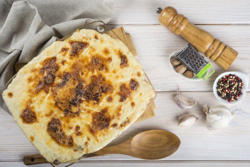 Baked Salted Cod with Cream Stock Photo - Image of codfish, food: 51858204