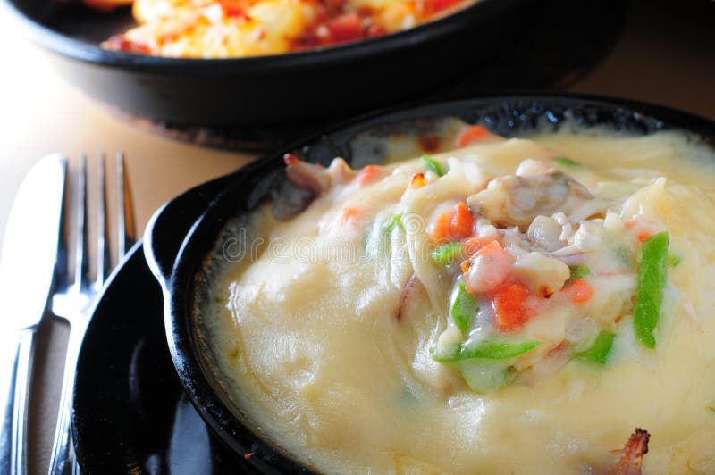 Baked seafood meat rice stock image. Image of seafood - 30708013