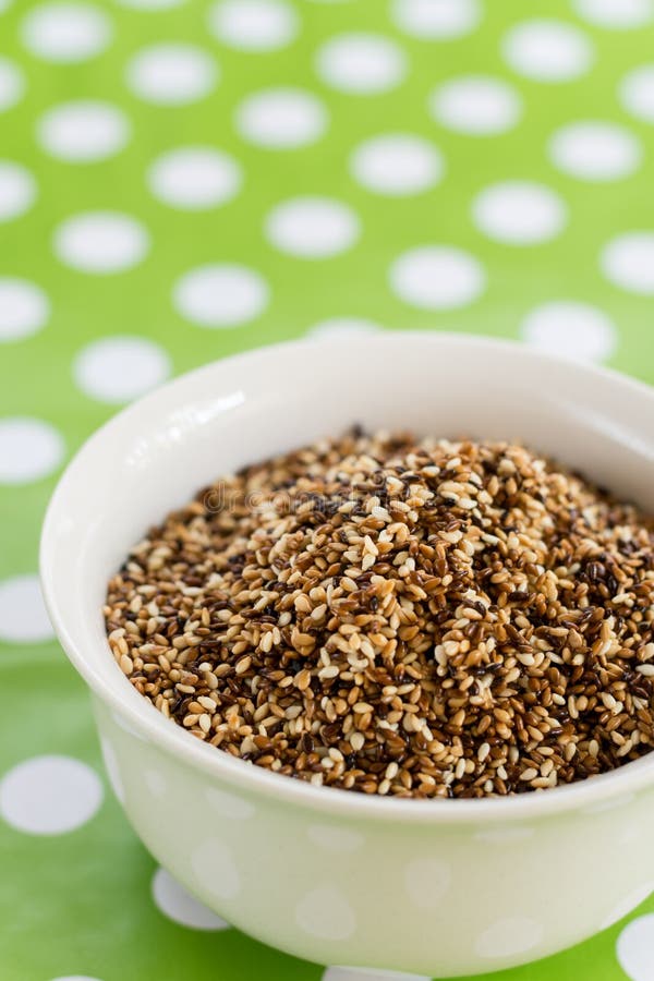 Baked Sesame Ready for Eating Stock Photo - Image of macro, nutrition ...