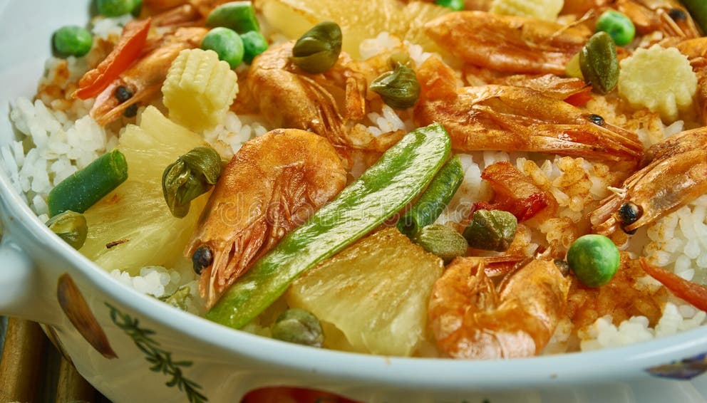 Baked Spanish risotto stock image. Image of cuisine - 172855609