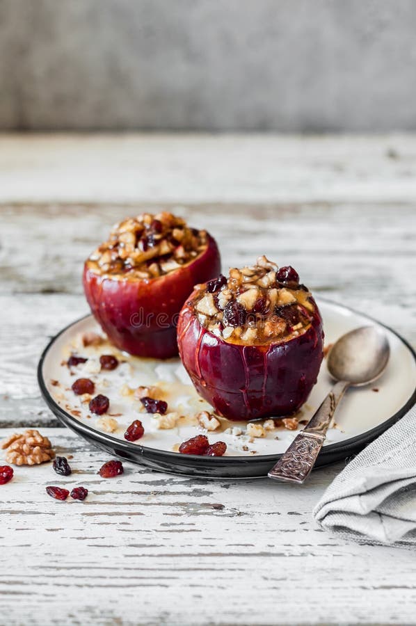 Baked Stuffed Apples stock image. Image of fall, autumn - 150169203