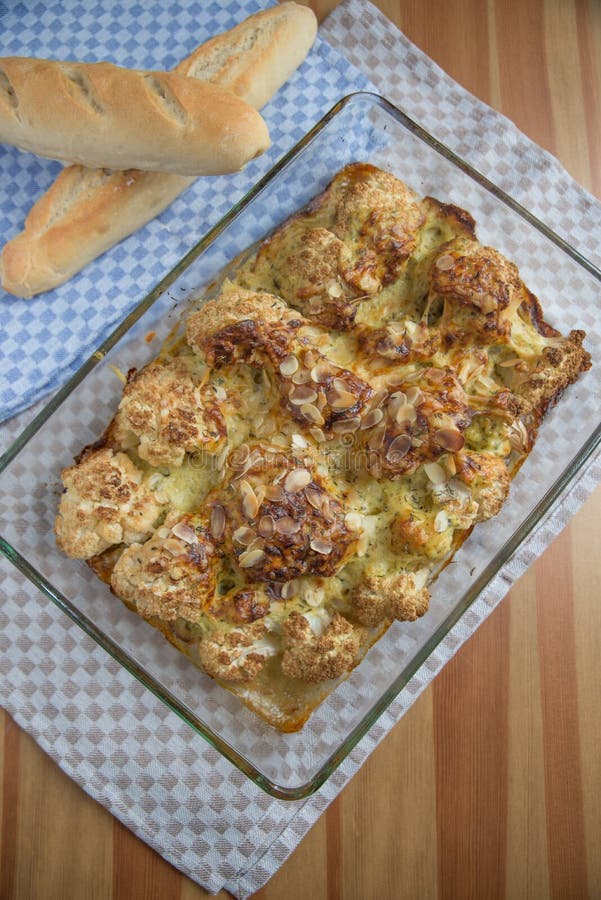 Baked Vegetables with Bechamel Cheese Sauce Stock Image - Image of ...