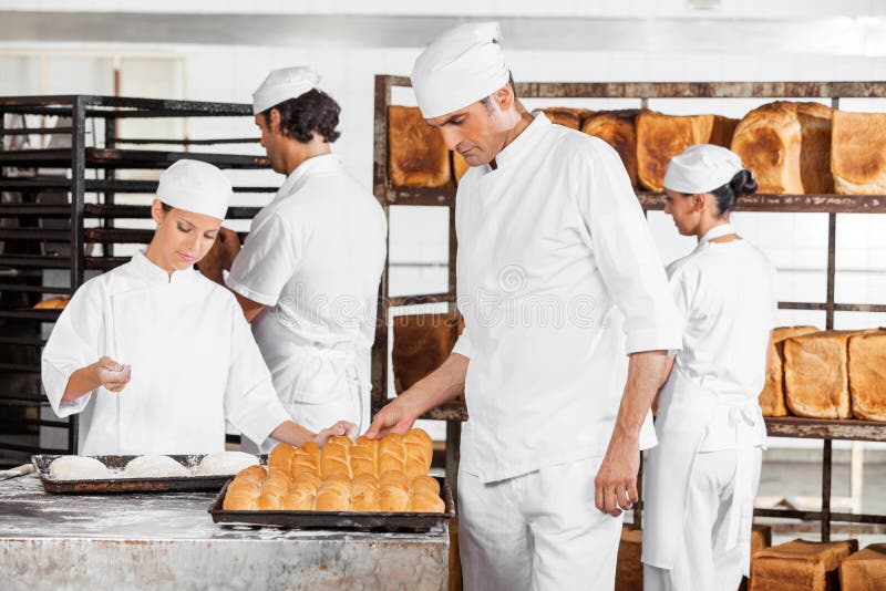 Working bakery team stock photo. Image of energy, home - 7483296