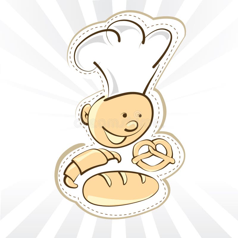 Baker illustration stock illustration. Illustration of graphic - 22749937