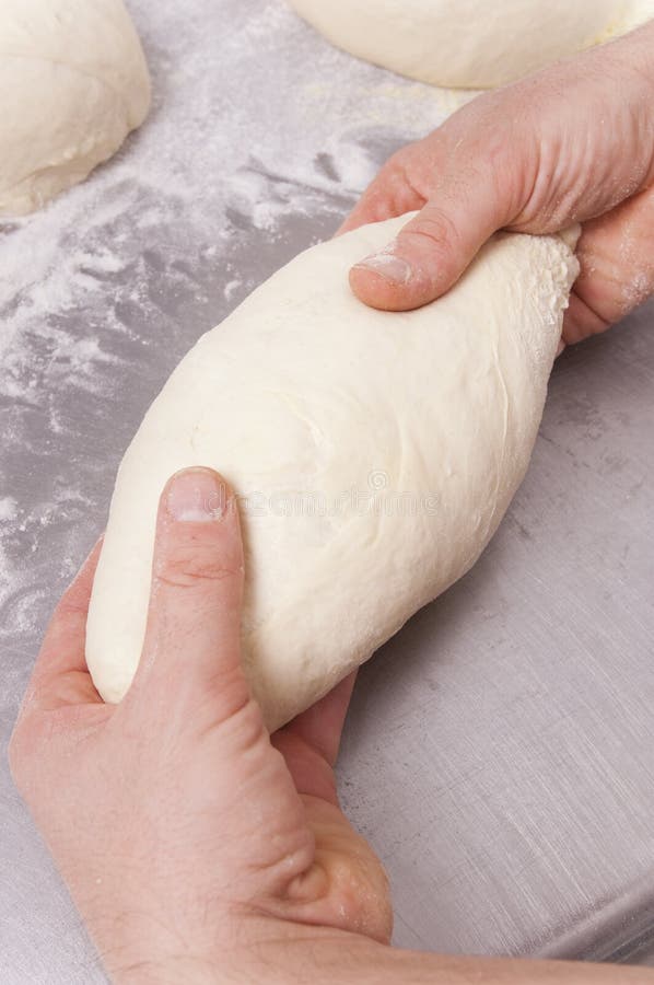 Baker makes the bread stock photo. Image of male, italian - 24078588
