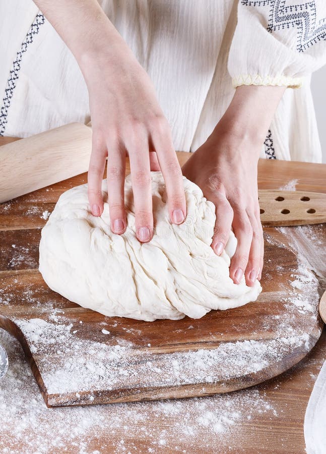 Baker making bread stock image. Image of cuisine, breakfast - 46120667