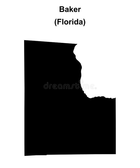 Baker outline map stock vector. Illustration of territory - 357888395