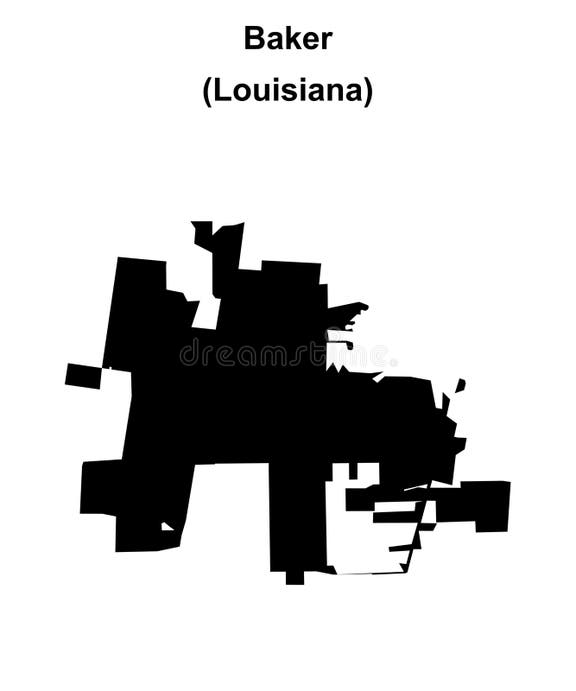 Baker outline map stock vector. Illustration of isolated - 357330796