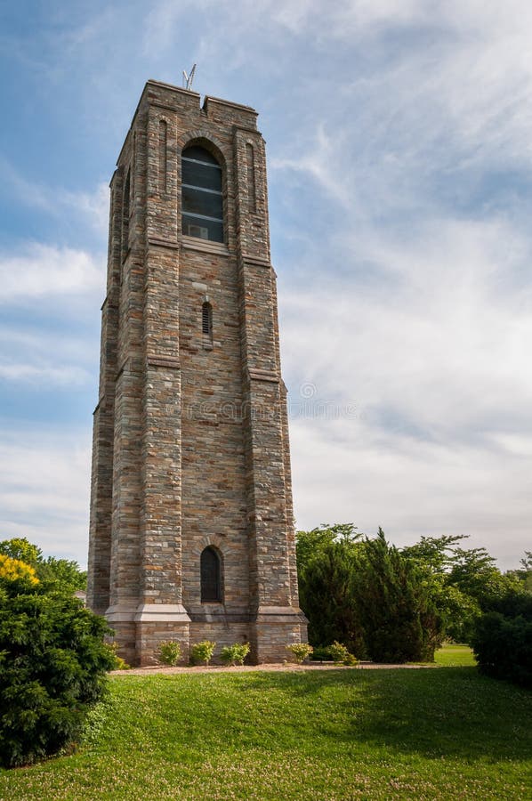 Baker Park Memorial Carillon Bell Tower - Frederick, Maryland Editorial ...